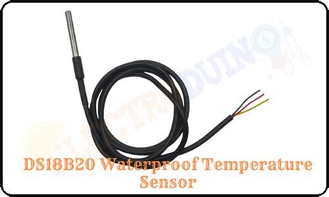 Ds18b20 Waterproof Temperature Sensor Electroduino