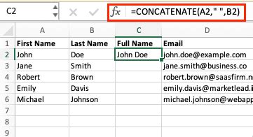How To Use The CONCATENATE Function In Excel