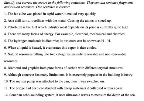 identify and correct the errors in the following