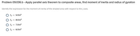 Solved Problem Apply Parallel Axis Theorem To Chegg