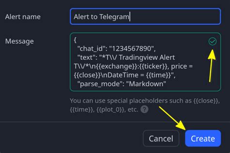 TradingView Telegram Chart Alert VerrilloTrading