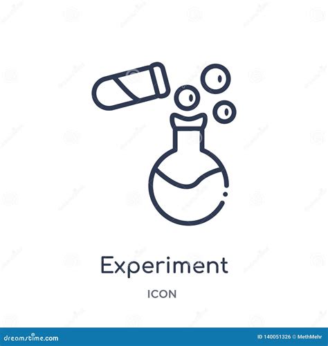 Linear Experiment Icon From Chemistry Outline Collection Thin Line