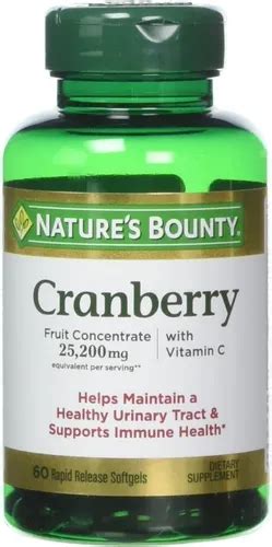 Cranberry Natures Bounty Vitamin C 25200mg 60 Cáps Parcelamento Sem