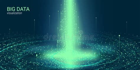 Abstract 3d Big Data Visualization Stock Vector Illustration Of Human Flow 127222065