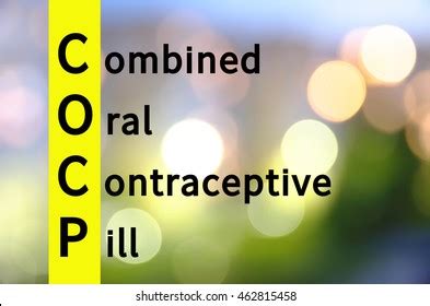 Acronym Cocp Combined Oral Contraceptive Pill Stock Illustration 462815458 Shutterstock