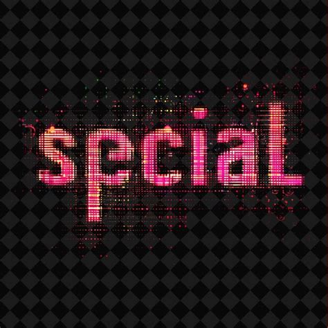 Dazzling Neon Grid Of Special Text With Neon Hot Pink And Or Png Y2k Inspired Neon Decorative