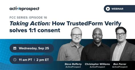 Christopher Williams On Linkedin Fcc Series Episode 16 Taking Action How Trustedform Verify