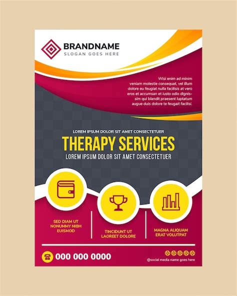 Premium Vector Mental Health Awareness Flyer Template Therapy