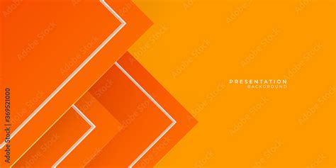 Gradient Orange Yellow White Geometric Shape Background With Dynamic Arrow Abstract Stock Vector