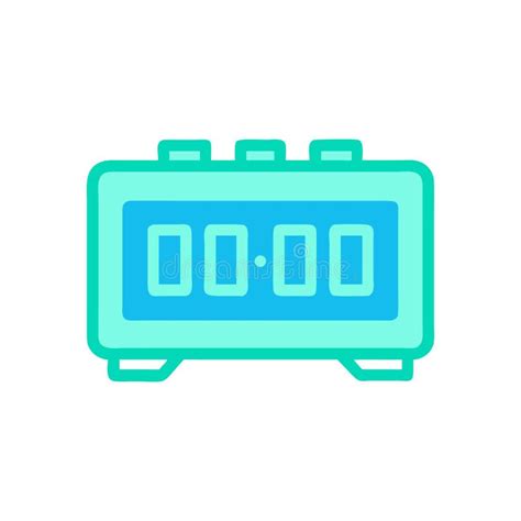 Unique Minimal Digital Clock Design Stock Illustration Illustration