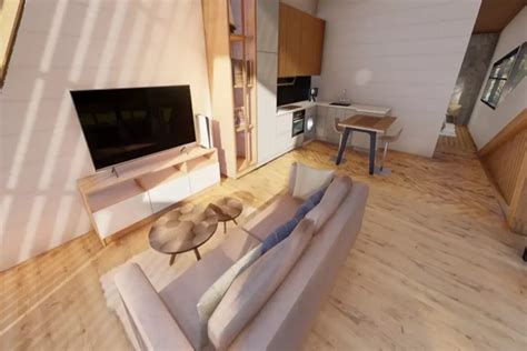 4x12 Meter Two Story Tiny Cottage With Garage Trend House Designs