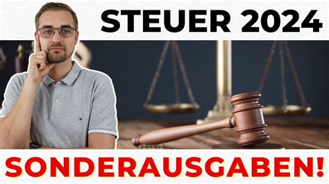 STEUERERKLÄRUNG 2024: ANLAGE SONDERAUSGABEN RICHTIG AUSFÜLLEN! Einkommensteuererklärung ...