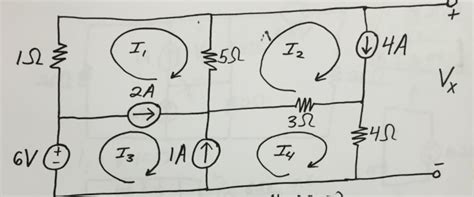 Solved Solve For Vx Using Mesh Loop Analysis Given Mesh Chegg Com