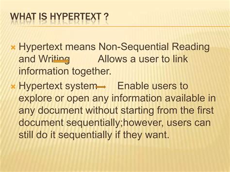 Hypertext System Pptx