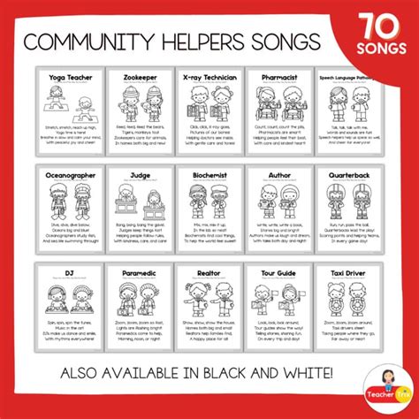 Community Helpers Songs Jobs Easy Songs To Sing For Preschool