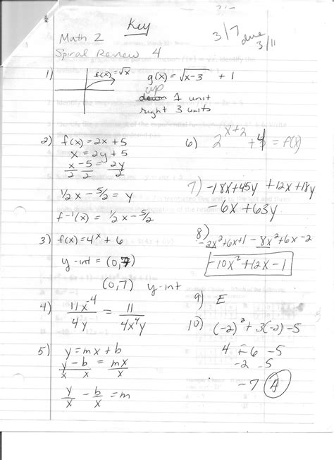 spiral review answer keys ﻿mrs stowe