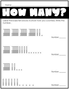 Base Ten Blocks By Planning Primary TPT