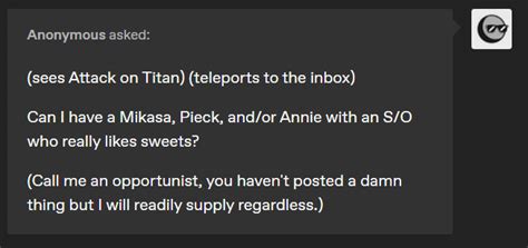 Attack On Titan Mikasa Pieck And Annies So Loving Sweets