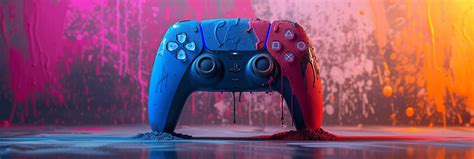 Beautiful Ps5 Controller Paint Splatter Wallpaper And A Few More R