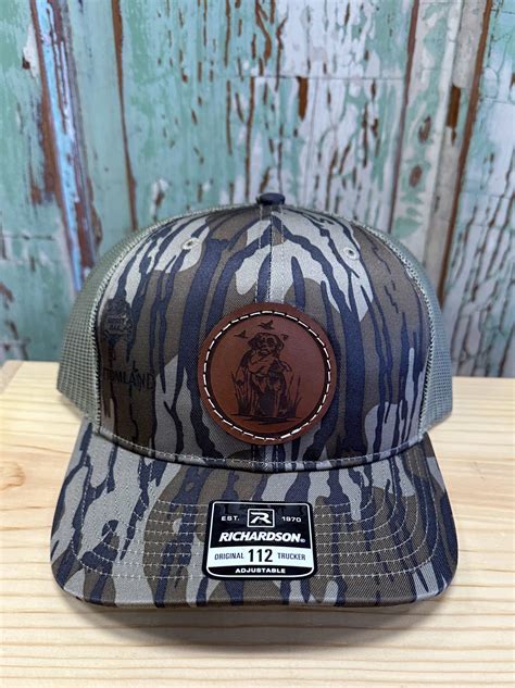 Lab And Ducks Leather Patch Trucker Hat Bottomland Loden Ag Outfitters Nc