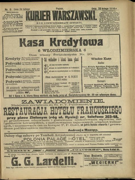 Kurjer Warszawski R 94 1914 Nr 51 Pdf