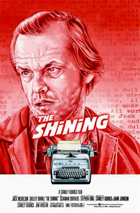 Original The Shining Movie Poster Classroom Poster Themes