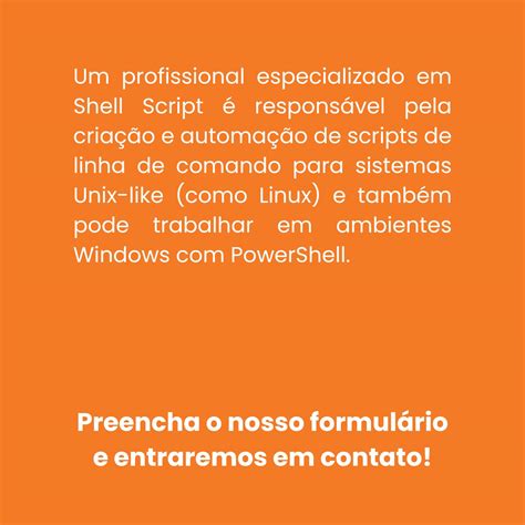 analista desenvolvedor shell script shop max