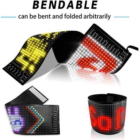 Flexible LED Matrix Panel LED Scrolling Sign Display For Car Windows Store Concert Buy