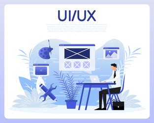 Web Ui Ux Design Development Digital Royalty Free Vector
