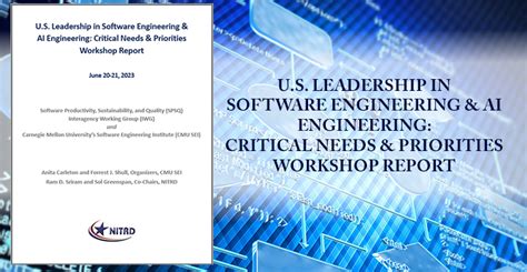 Us Leadership In Software Engineering And Ai Engineering Critical