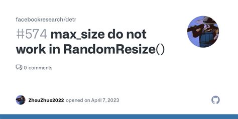 Maxsize Do Not Work In Randomresize · Issue 574 · Facebookresearch