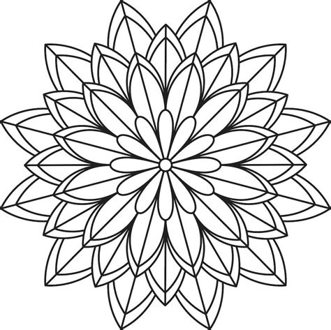 Bloem Mandala Afbeelding 3 Kleurplaat Kinderen Kleurplaat