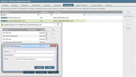 Add A Submittal Action Newforma Project Center Help