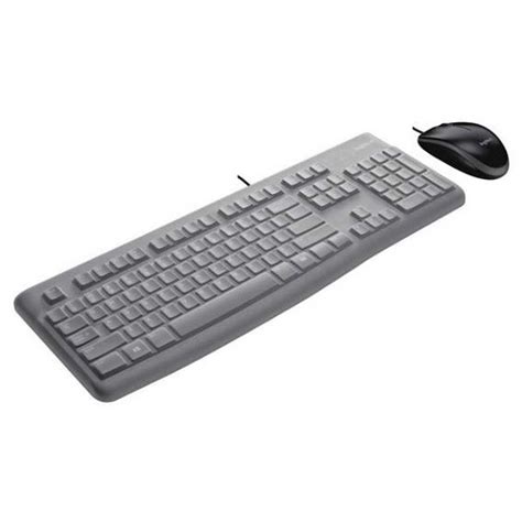 Logitech Mk120 Combo Keyb Mouse Uk Black Wireless Keyboard Silver Techinn