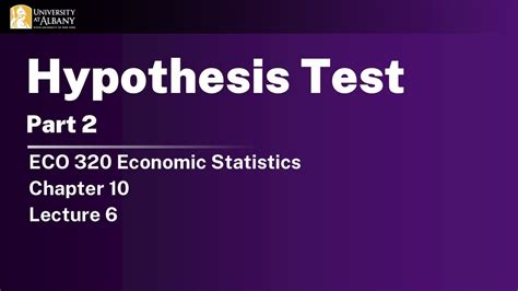 Chapter 10 Hypothesis Test Part Ii 6 Youtube