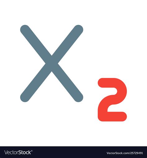 Subscript Feature For Use In Chemical Formula Vector Image