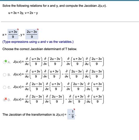 Solved Solve The Following Relations For X And Y And Chegg Com