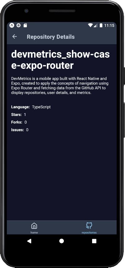 Github Natanaelvich Devmetrics Show Case Expo Router Devmetrics Is A
