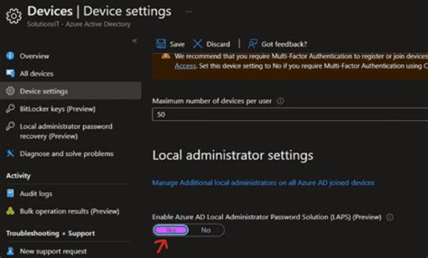 enable windows laps with azure ad 4sysops