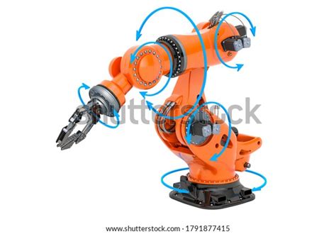 Robotic Arm 6 Axis Industrial Robot Stock Illustration 1791877415