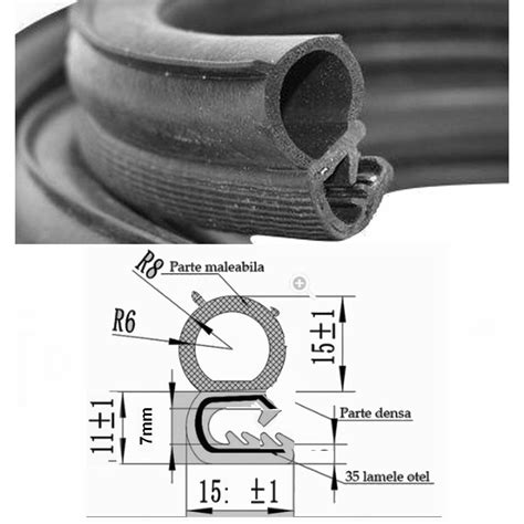 Cheder Univeresal Cu Interior De 7mm Lat 24mm Lamele Otel Rola 4m Tip John Deere Bk By43
