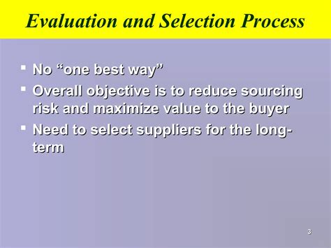 Supplier Evaluation And Selection Ppt