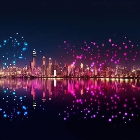 Premium Photo Smart City And Abstract Dot Points Connect With