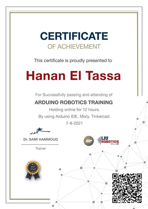 Hanan El Tassa On Linkedin Robotics Arduino Training