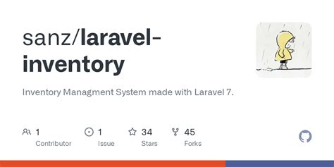 Github Sanz Laravel Inventory Inventory Managment System Made With Laravel