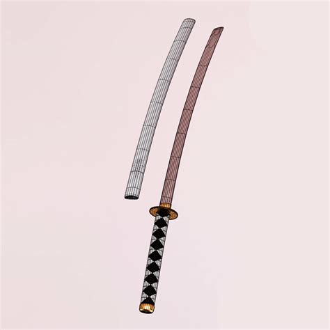 Stylized Katana 3d Model Game Ready Pbr Textured By Mohsinhassan27