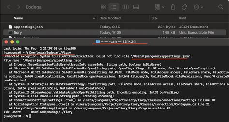 MacOS Console Application Issue Recognizing The File Path Microsoft Q A