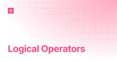 Logical Operators Airkitai