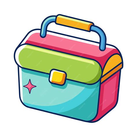 Lunchbox Clipart Cartoon Style Vector Illustration Premium Ai