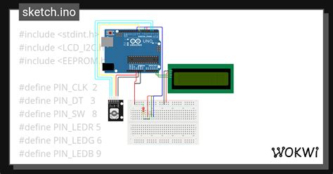 LV Inkrementalni Enkoder Zad Wokwi ESP STM Arduino Simulator